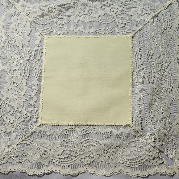 Vintage | Accents | Vintage Light Yellow Wide Lace Doily | Poshmark